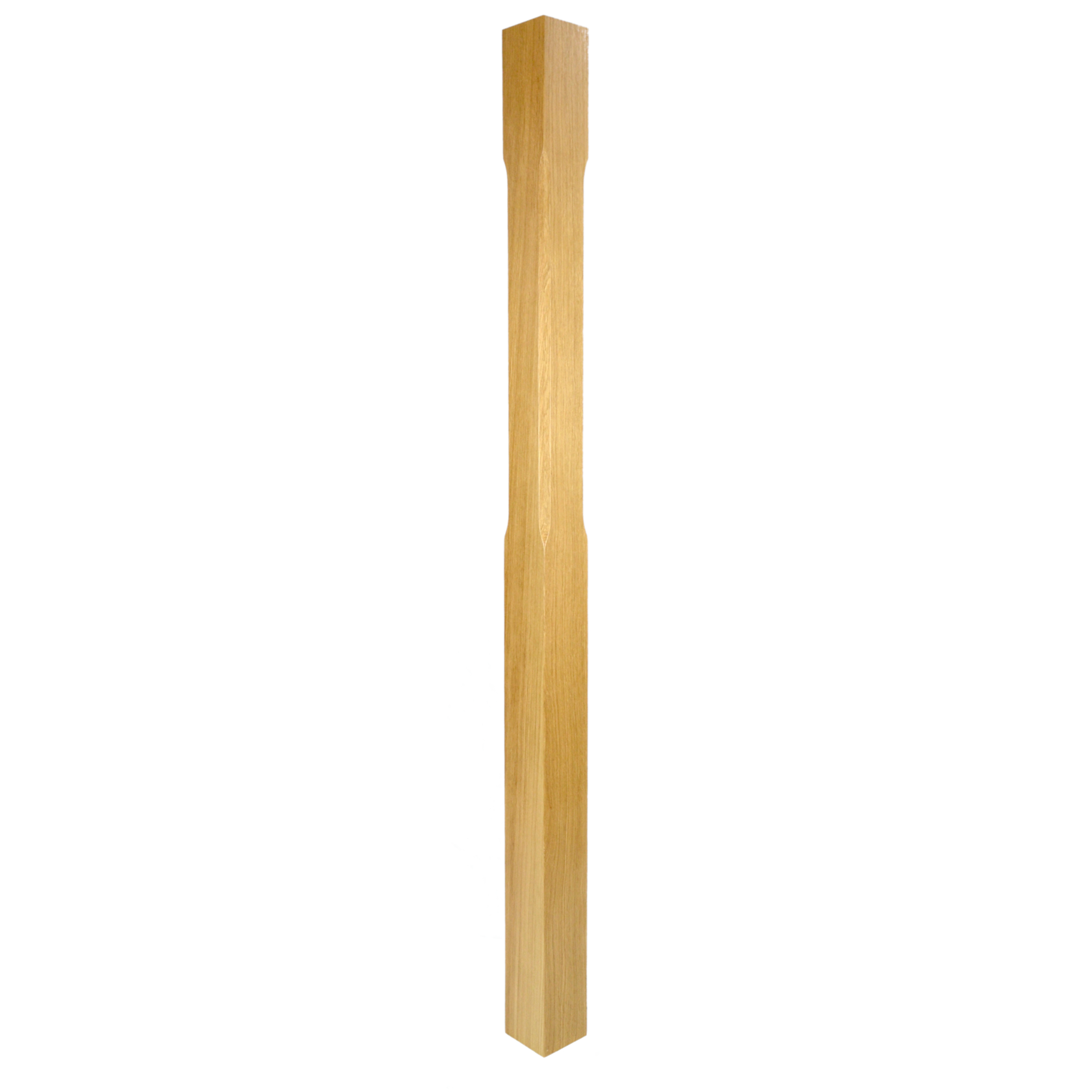 Oak Stop Chamfered Newel Post – Stair Crazy